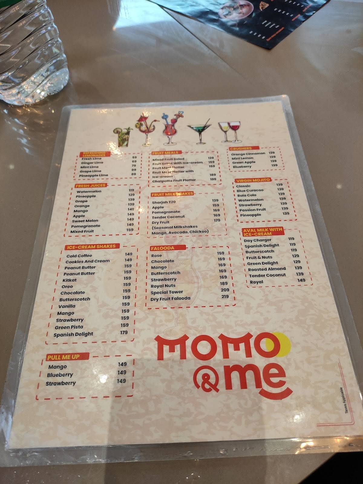 Menu at Momo & Me Palakkad, Palakkad