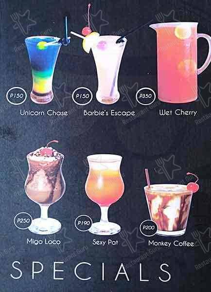 Menu at Monkey Mic Family KTV, Quezon City, Congressional Avenue Extension