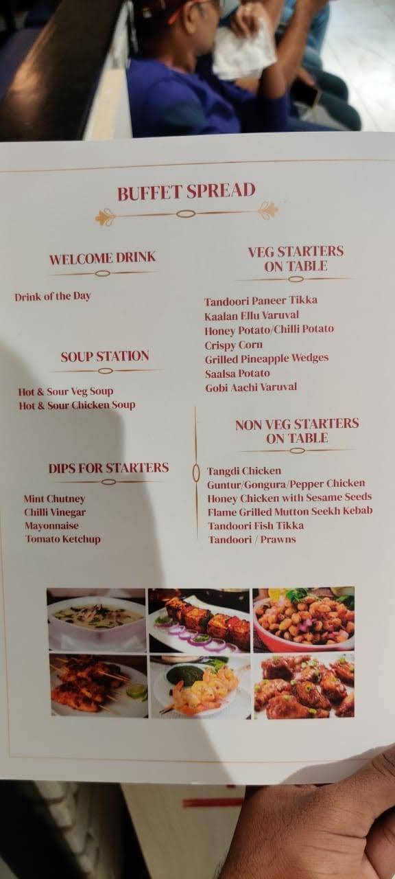 Menu at Moti Mahal Barbecues - Marina Mall, Chennai