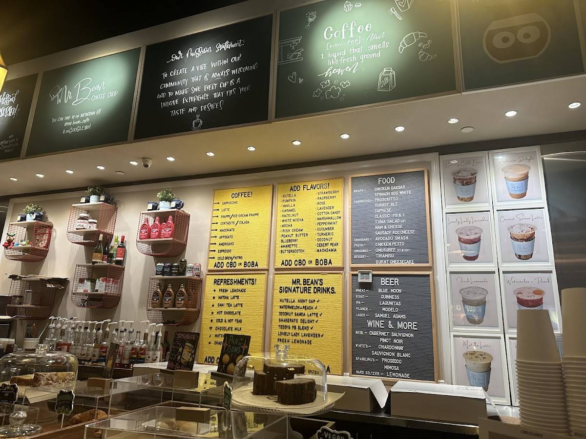 Menu at Mr. Bean cafe, Miami, SW 136th St Suite 585