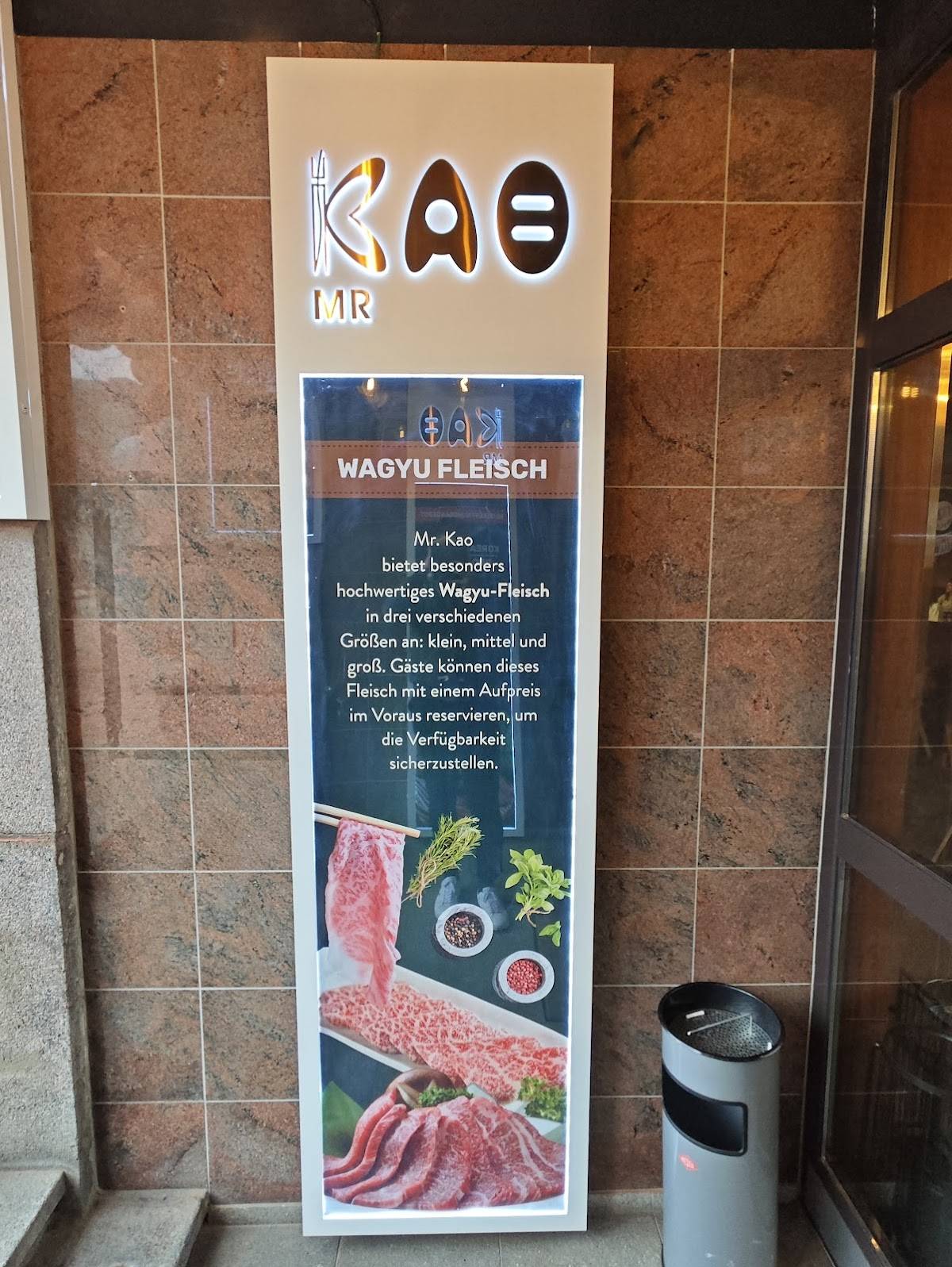 Speisekarte von Mr Kao restaurant, Hamburg
