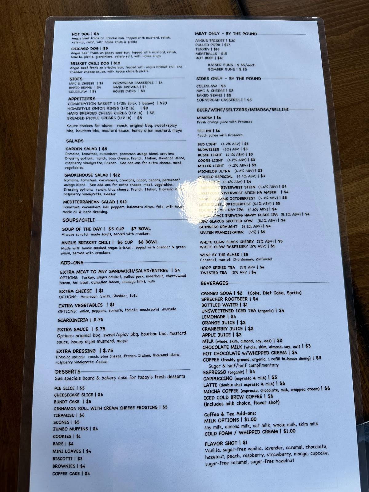 Menu at Mrs. Rivers Bakery & Smokehouse (Mrs. Rivers Pies & Catering ...