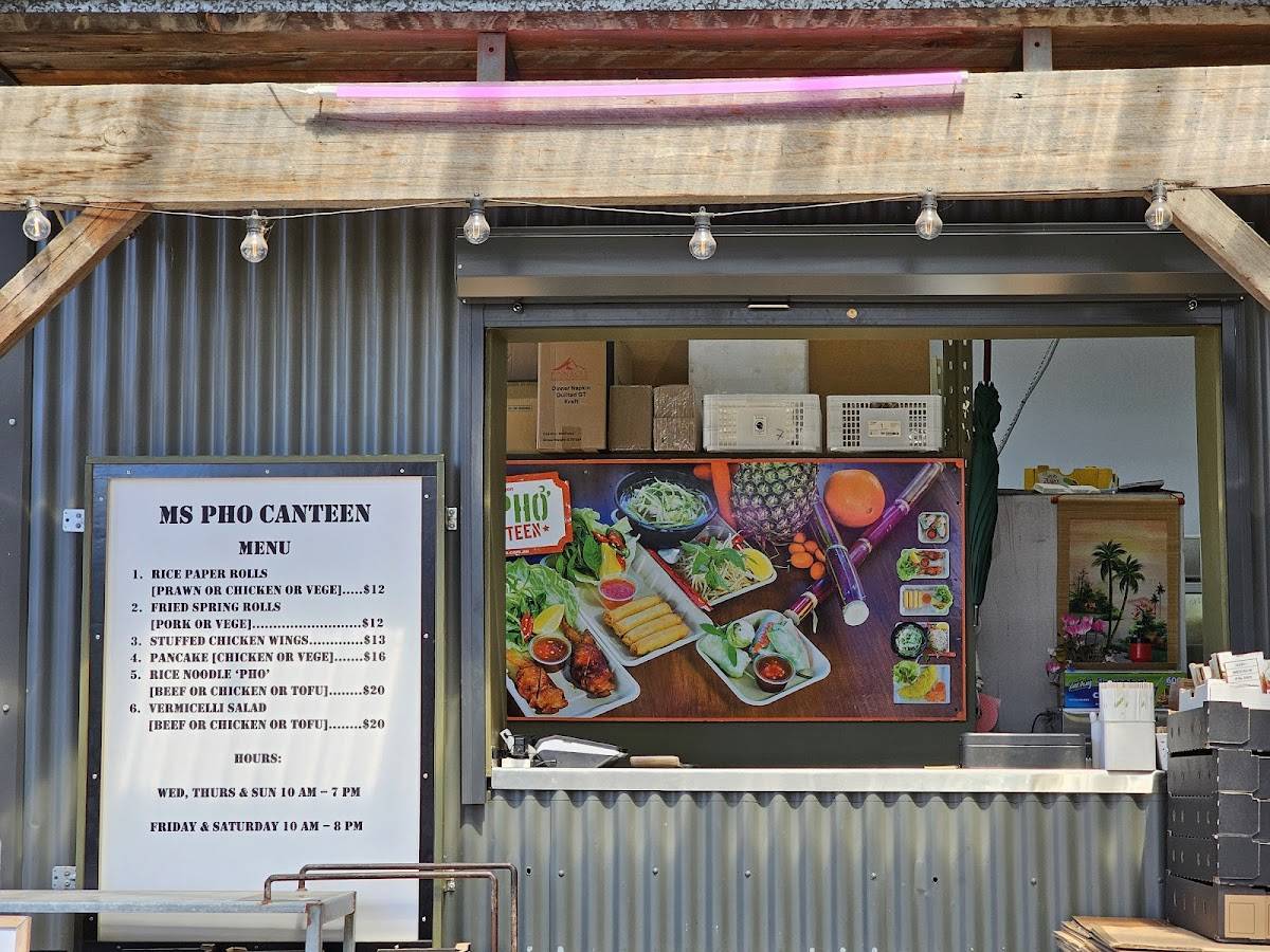 Menu at Ms Pho Canteen restaurant, Bowral