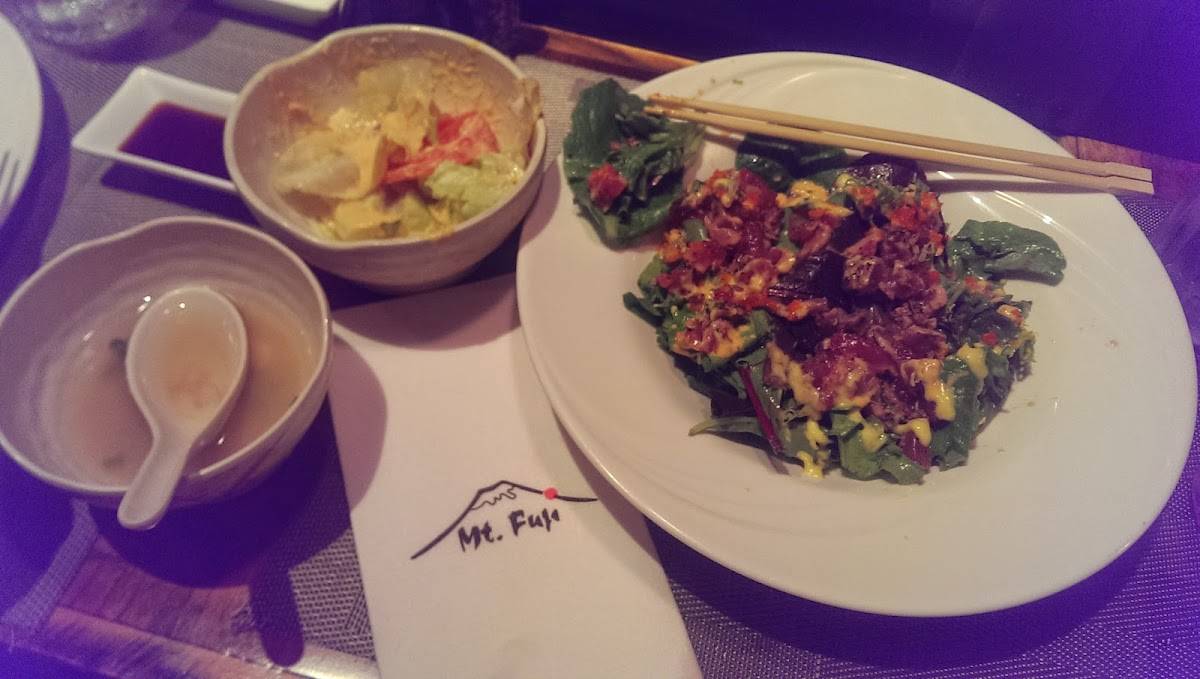 Menu at Mt Fuji restaurant, Tupelo