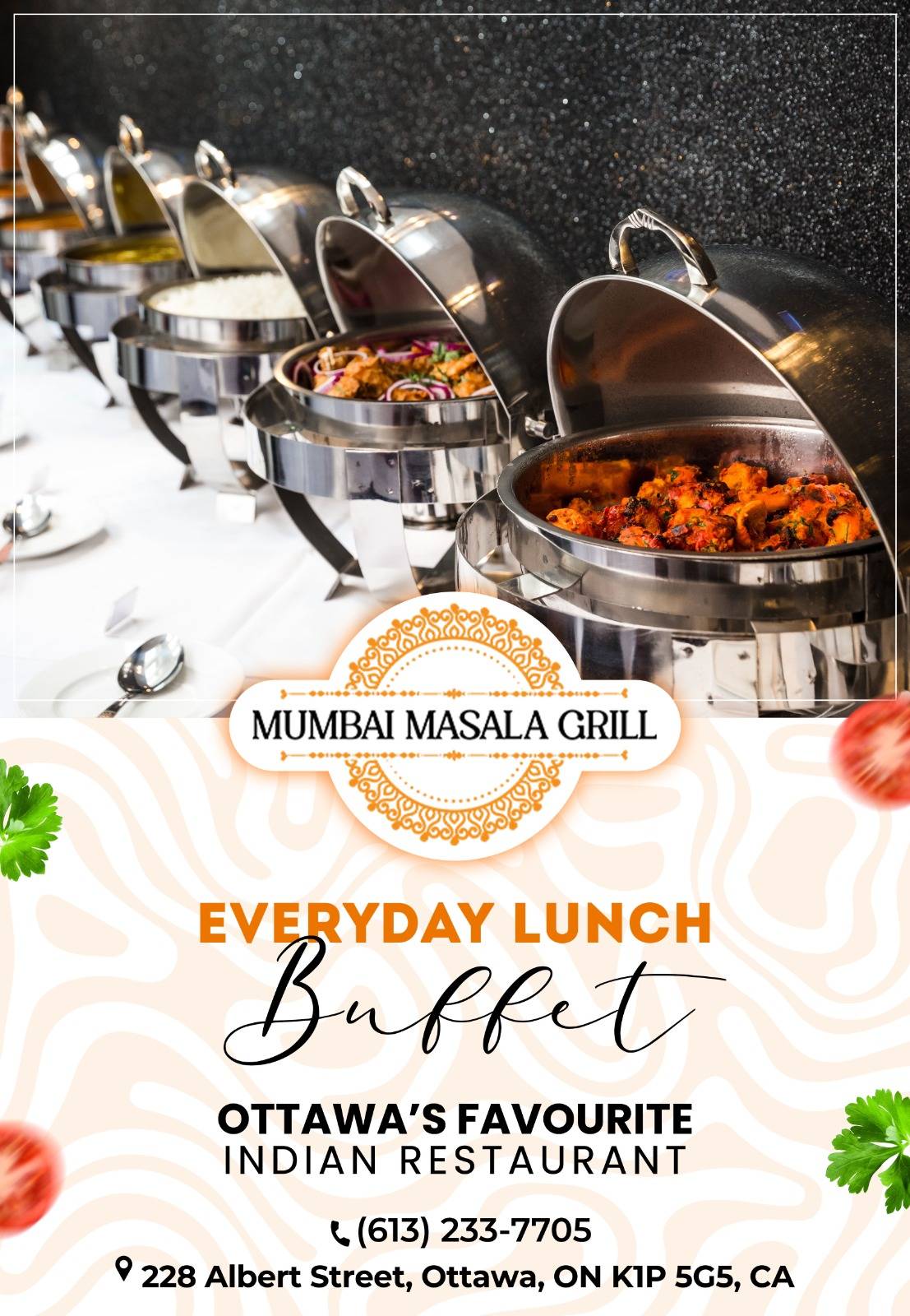 Menu at Mumbai Masala Grill restaurant, Ottawa, 228 Albert St