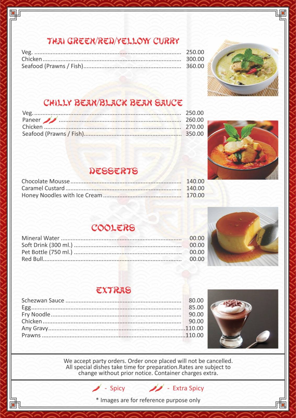 Menu at Om Uncle's Chinese Corner, Mumbai, Gala No. 1