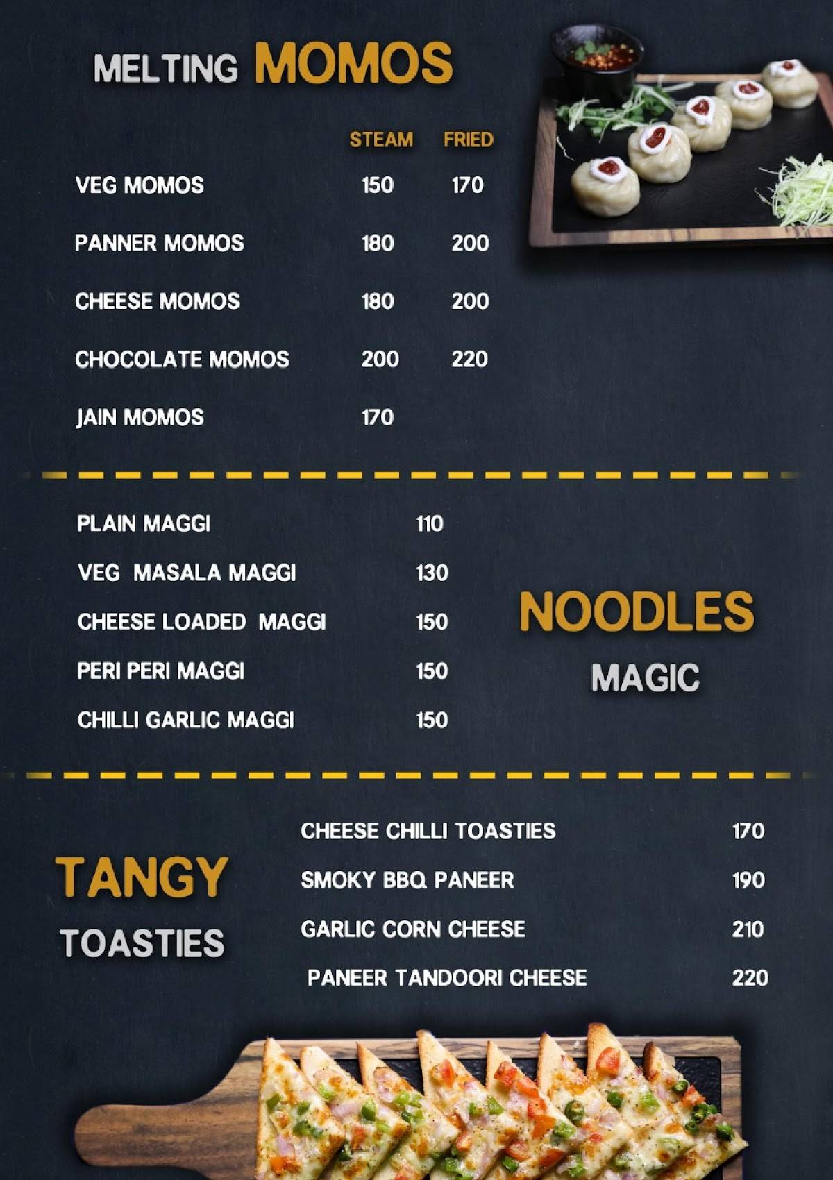 Menu at Pokket Cafe Chowpatty, Mumbai