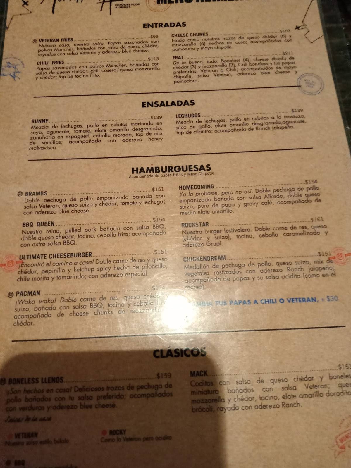 Carta del restaurante Muncher House Citadel La Fe, San Nicolás del los ...