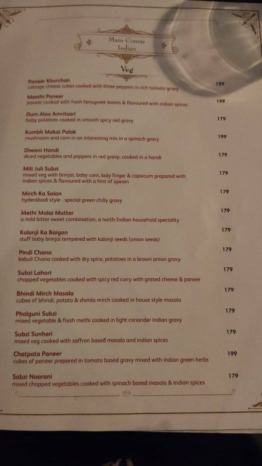 Menu at My Big Daddy's Kitchen, Mysore, Mysuru