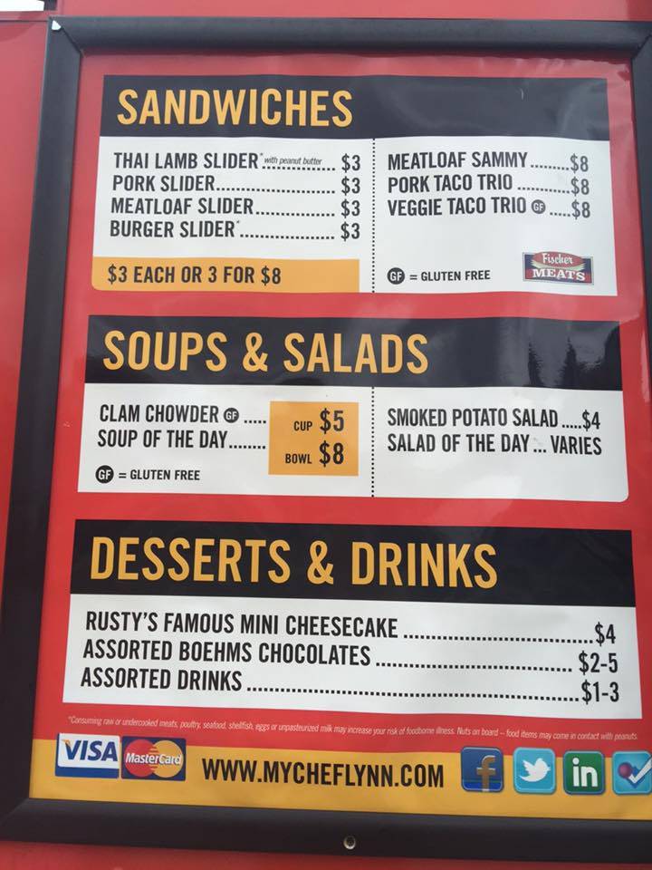 Menu at My Chef Lynn restaurant, Snoqualmie