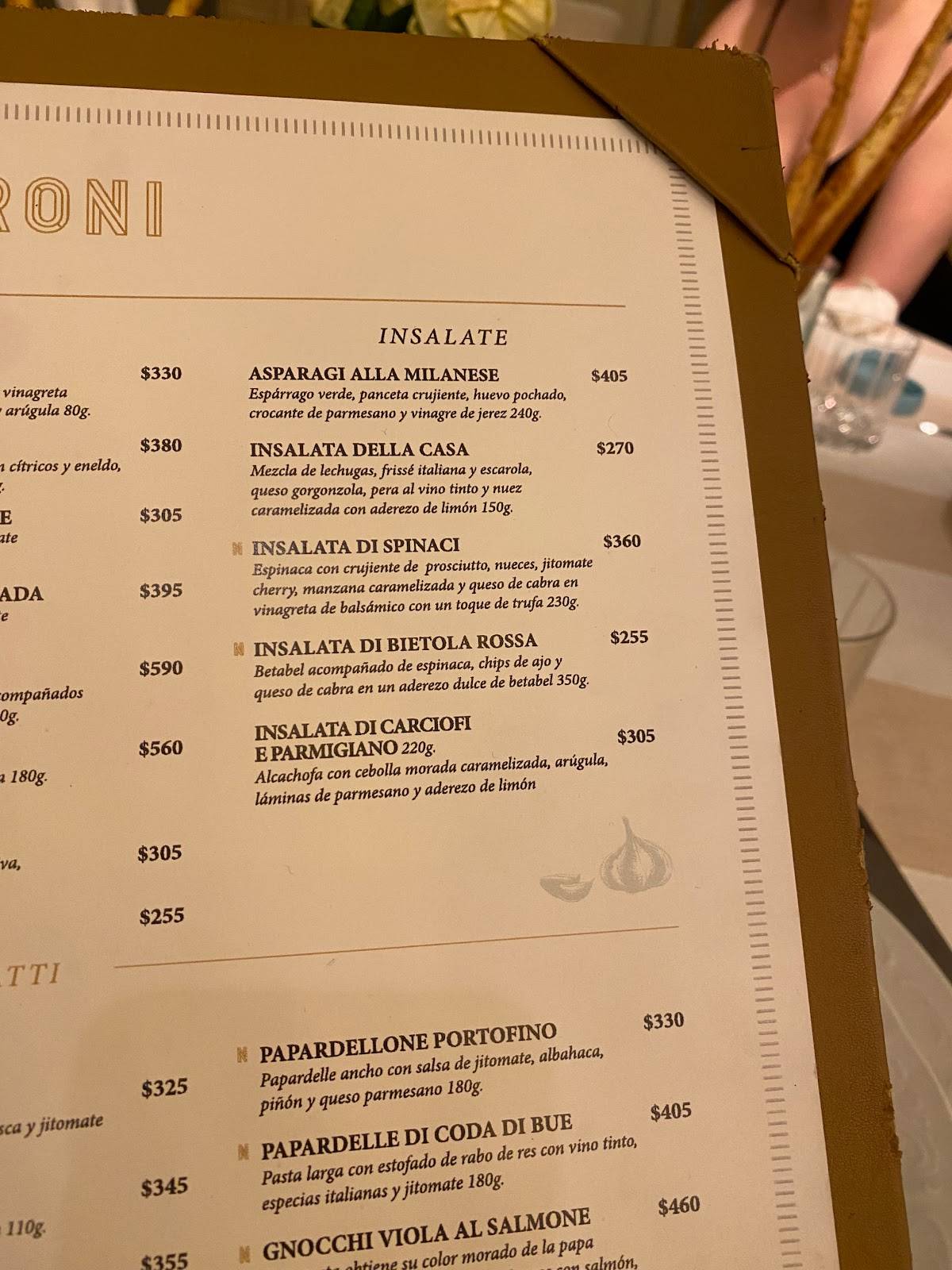 Carta del restaurante Negroni Midtown, Guadalajara, Av Adolfo López ...
