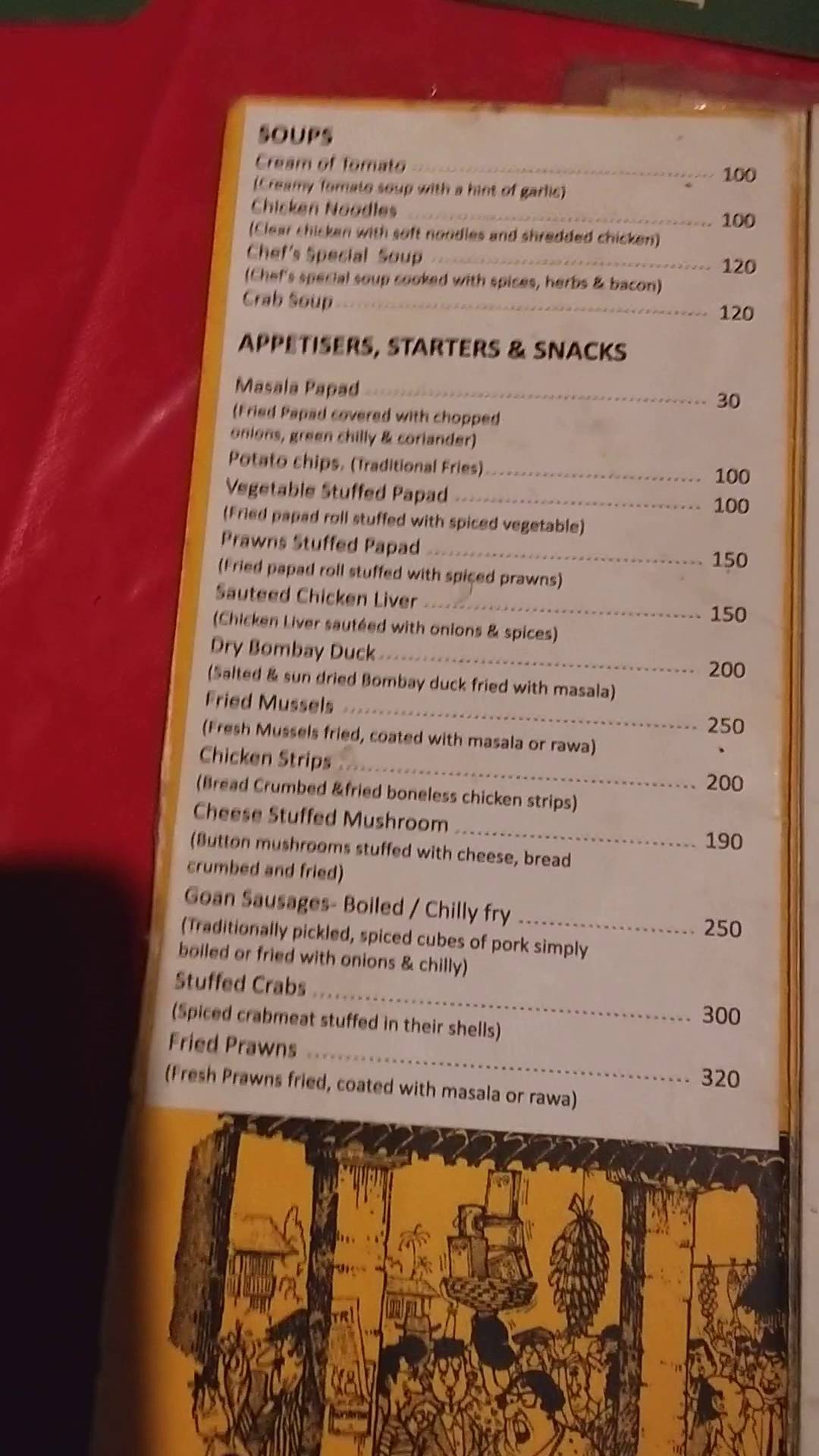 Menu at Chef Peter's Kitchen, Pilerne
