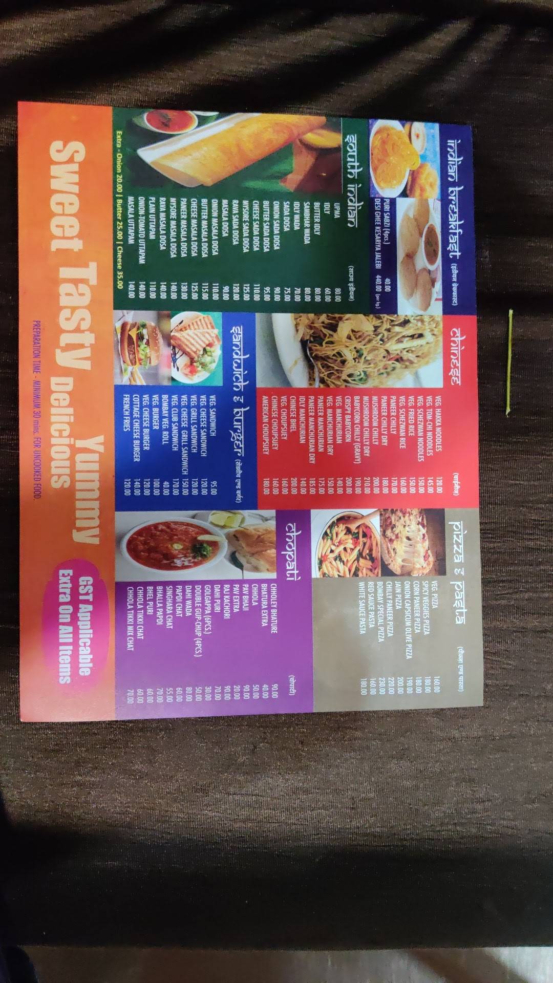 Menu at New Bombay Sweets, Dhanbad