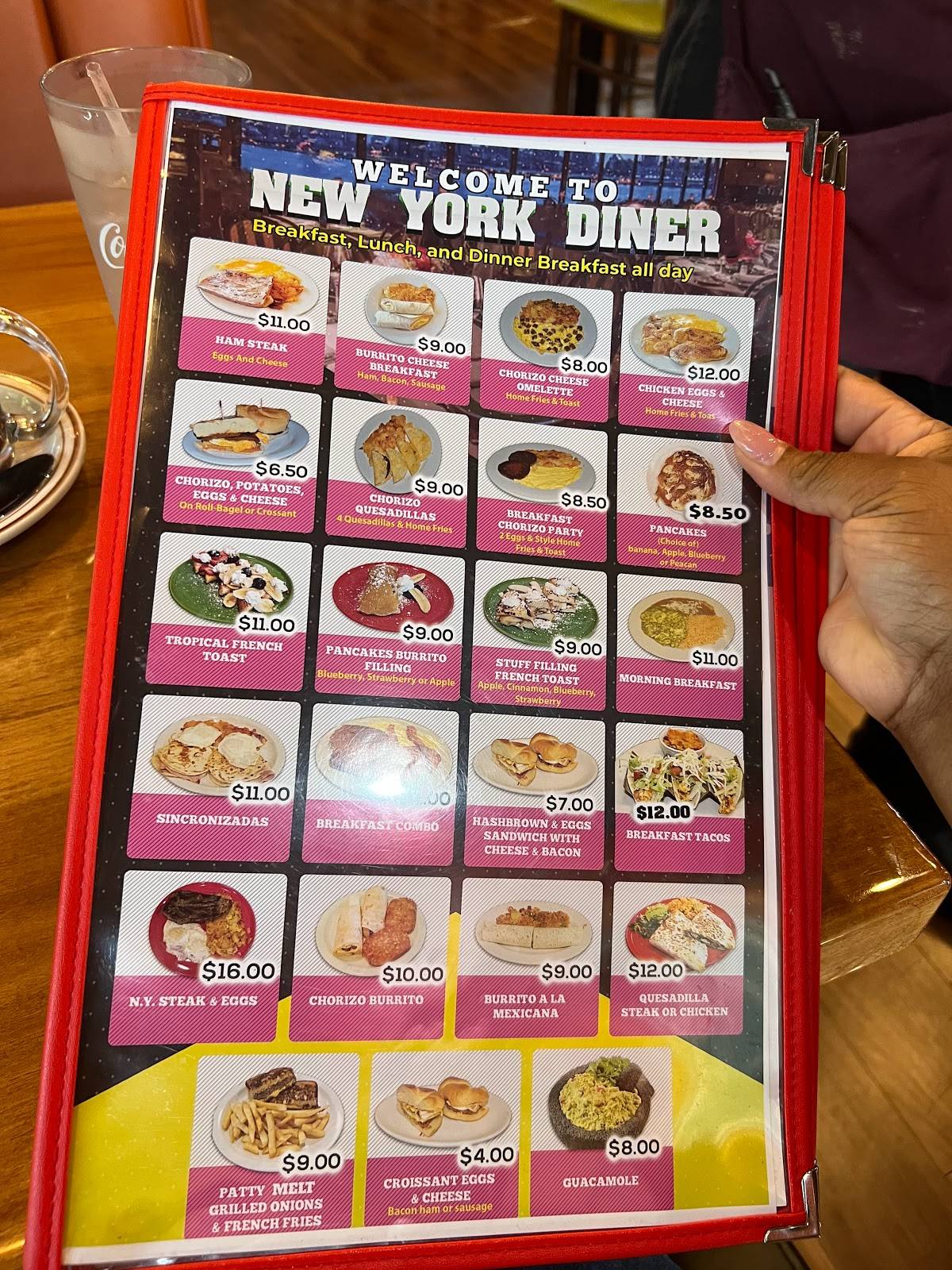 Menu at New York Diner restaurant, Knightdale
