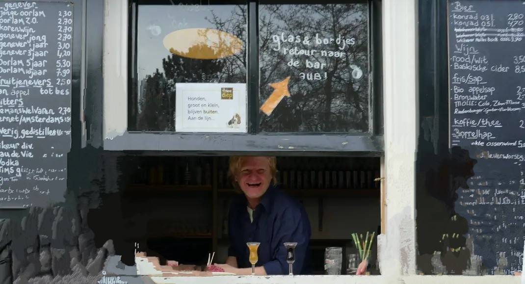 Menu at Nieuwe Diep Distillery, Amsterdam