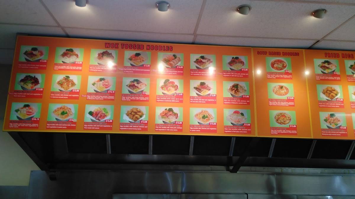 Menu at Noodle Union Shirley restaurant, Christchurch, 202 Hills Rd