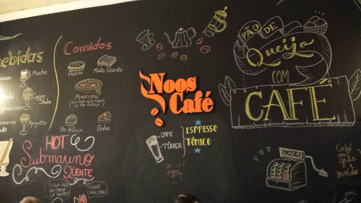 Menu em Noos Café, Itajubá, R. Tiago Carneiro Santiago