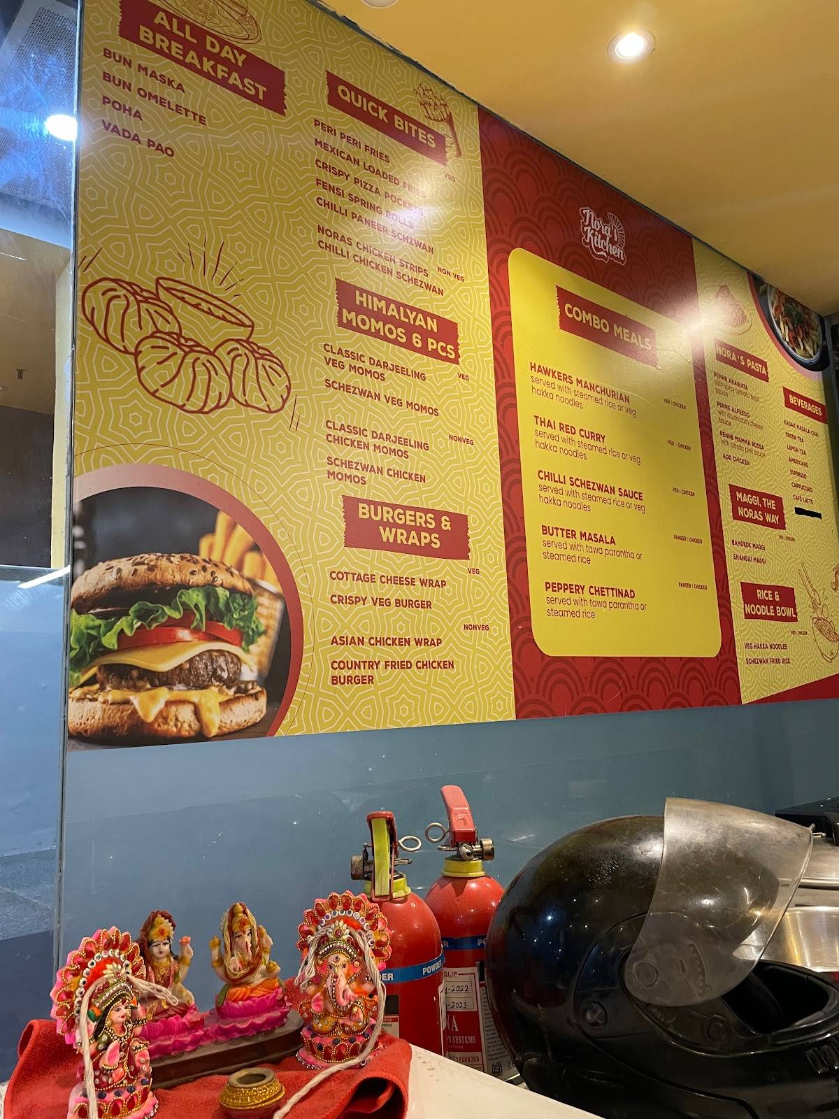 Menu at Nora's Kitchen, New Delhi, J6H6+HM4