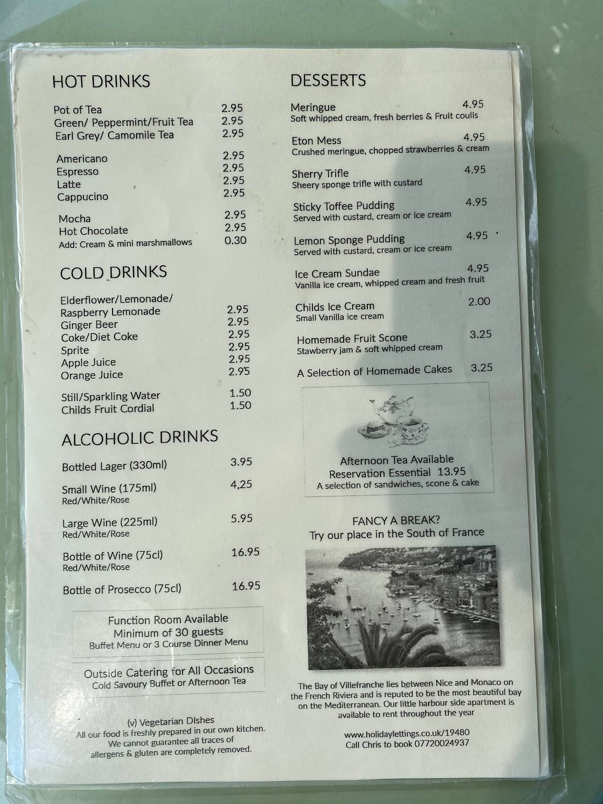 Menu at Norbury Farm Cafe, Stockport