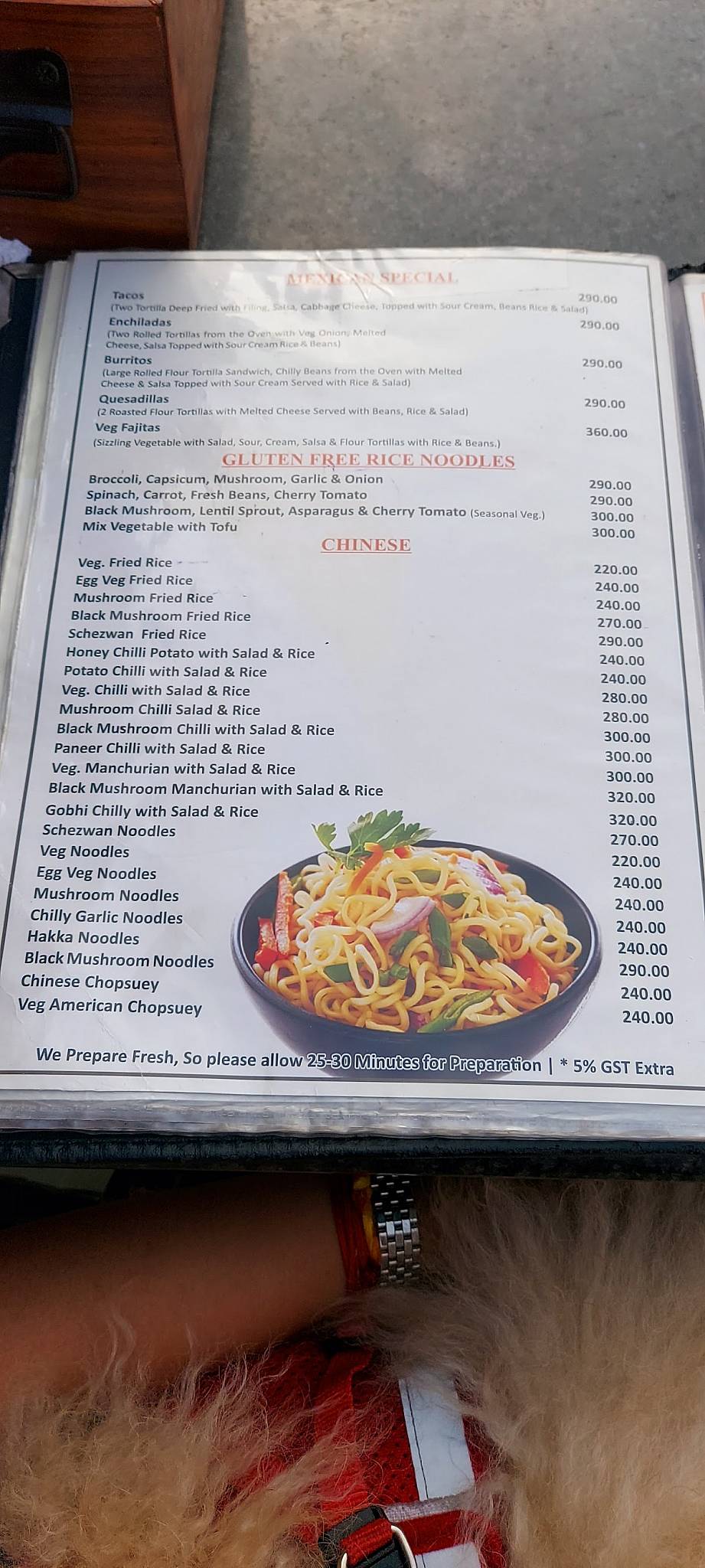 Menu at OM Freedom Cafe, Rishikesh, Laxman Jhula