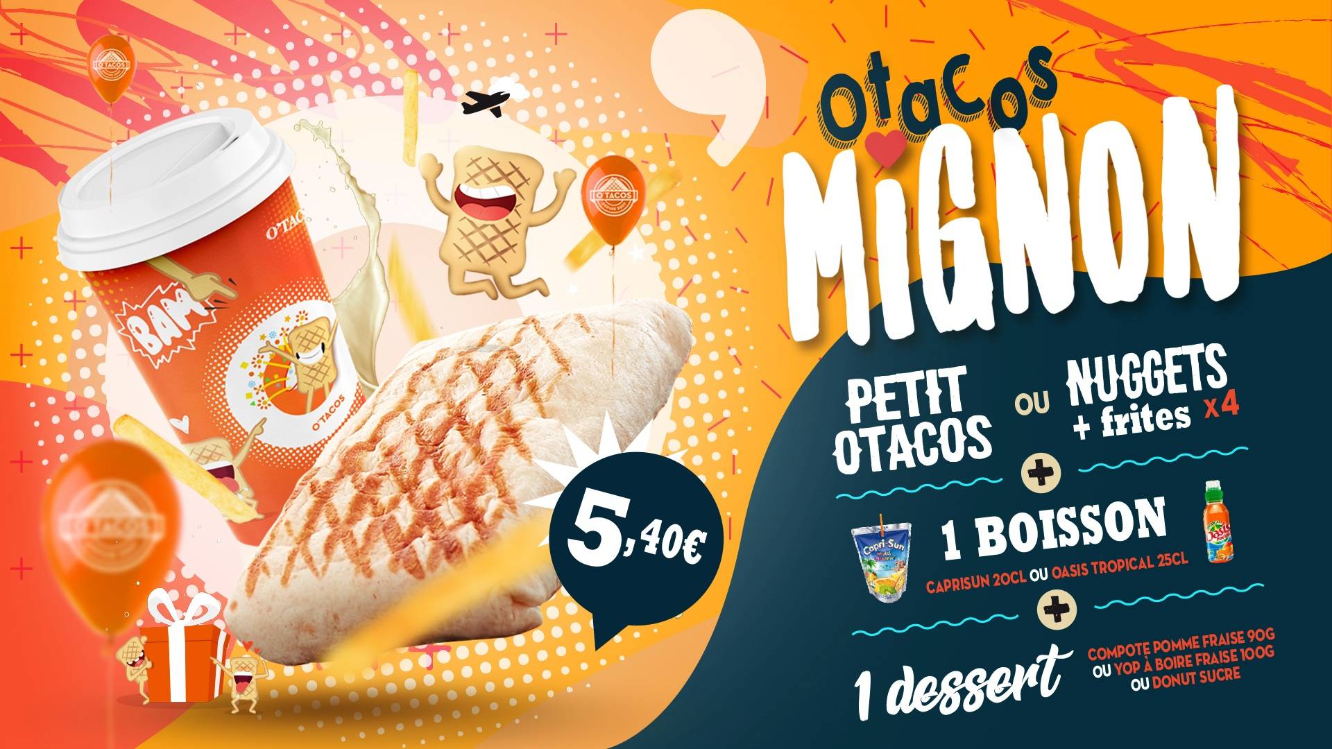 Menu au O'Tacos Maubeuge restaurant, Maubeuge