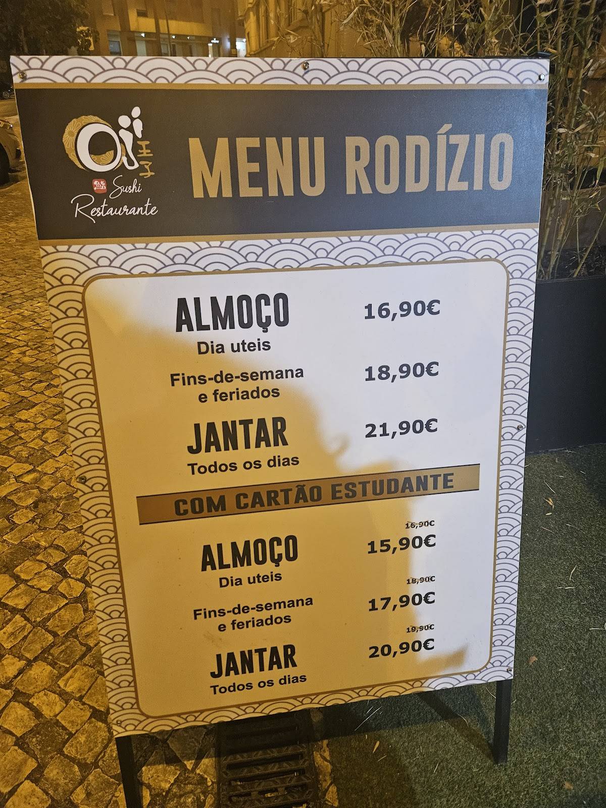 Menu em Oji Sushi São Sebastião restaurante, Lisboa