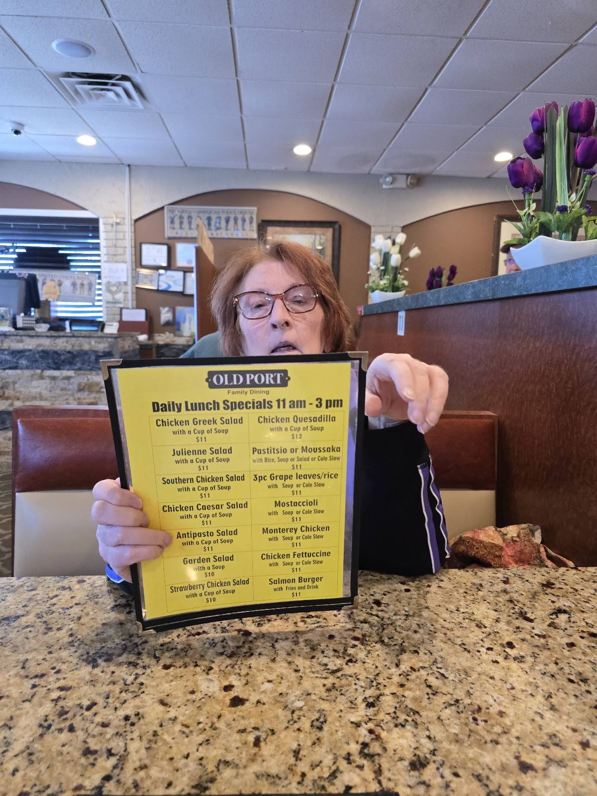 Menu at Old Port Family Dining restaurant, Clawson