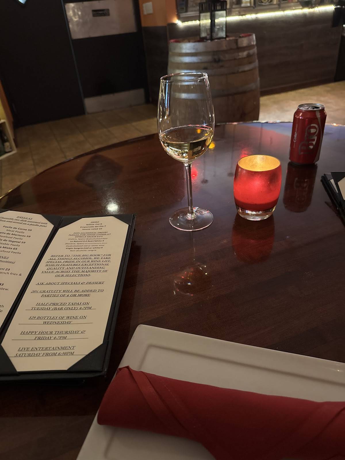 Menu at Ole Tapas Lounge and Restaurant, Newark