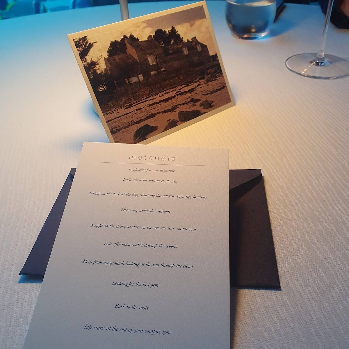 Menu at Ossiano restaurant, Dubai