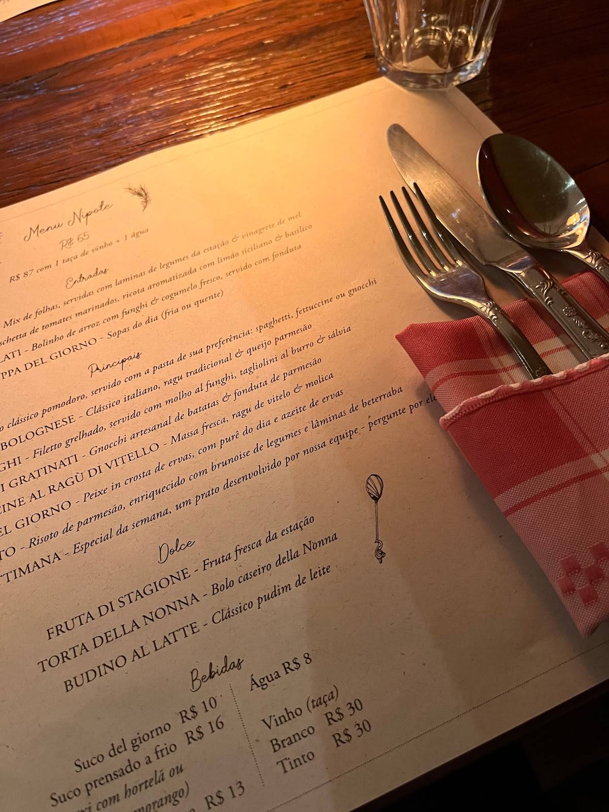 Menu em Osteria Nonna Rosa restaurante, São Paulo