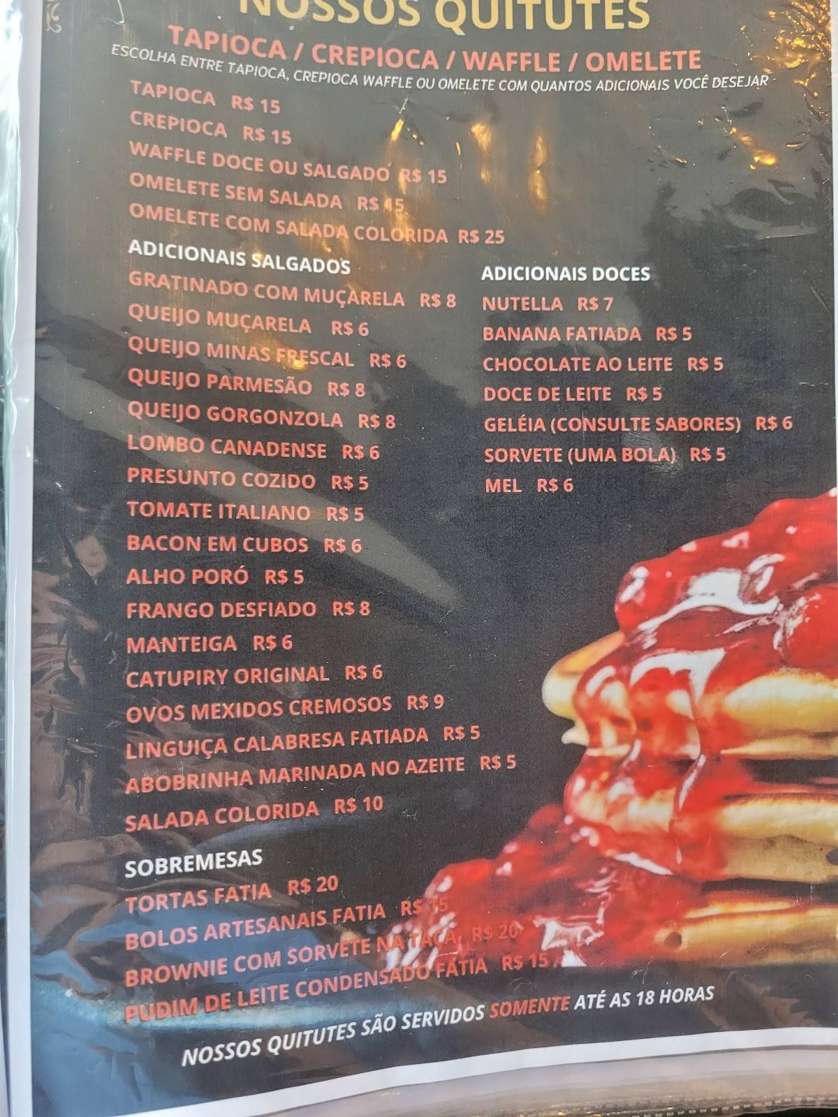 Menu em Papo De Café, Rio de Janeiro