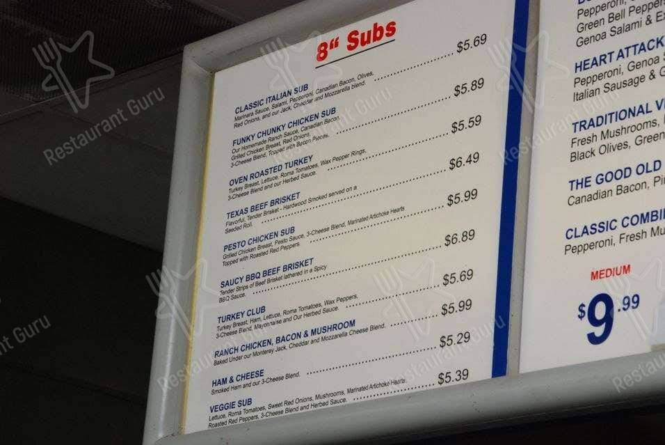 Menu at Pacifica Pizza pizzeria, Fresno, 444 E Olive Ave