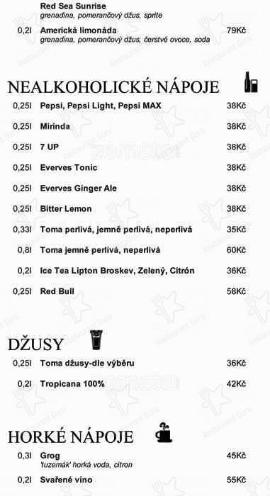 Menu at RESTAURANT&PUB PADOWETZ Pilsner Urquell, Brno