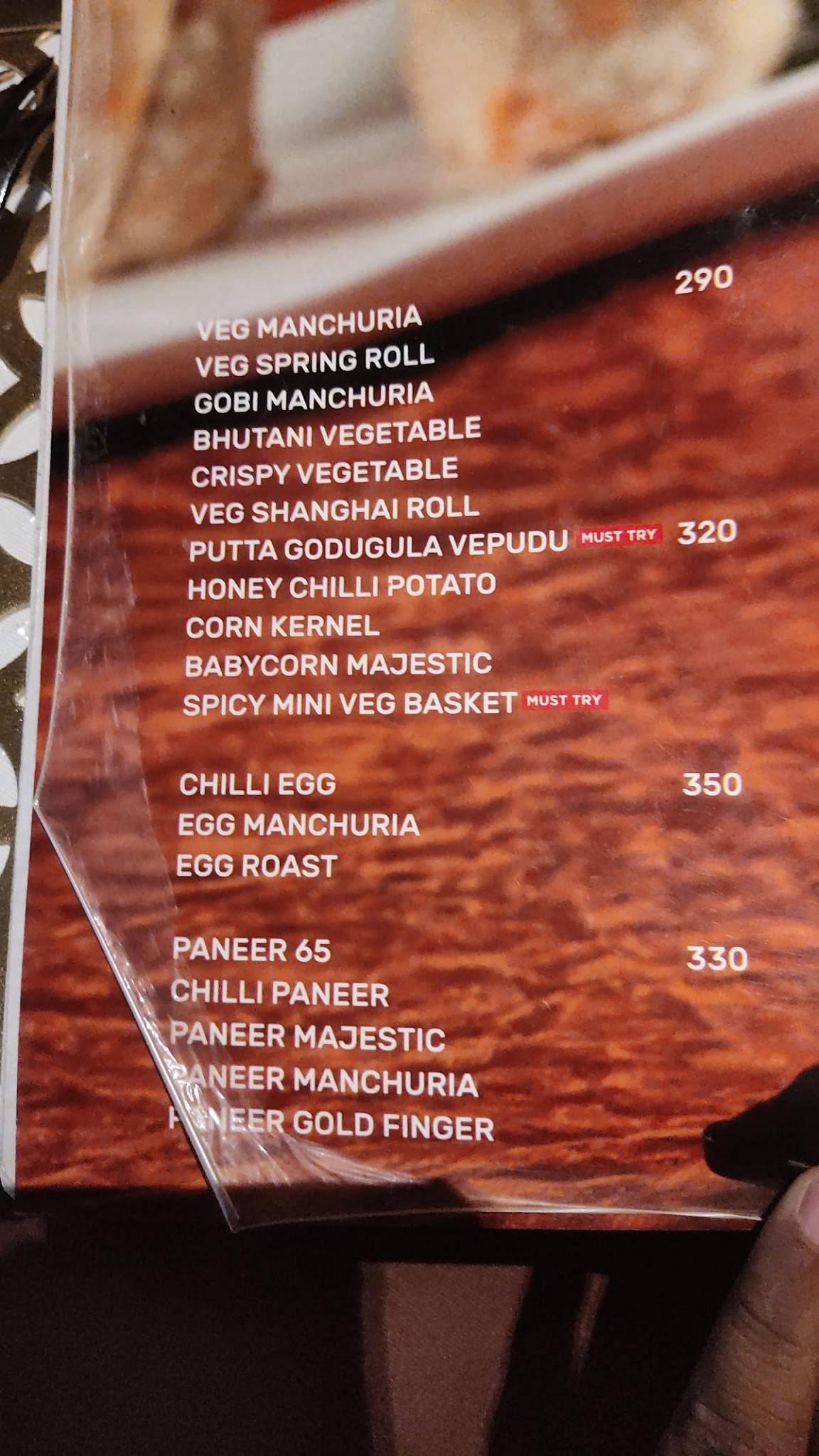 Menu at Pakka Local Gachibowli, Hyderabad, HP Petrol Pump