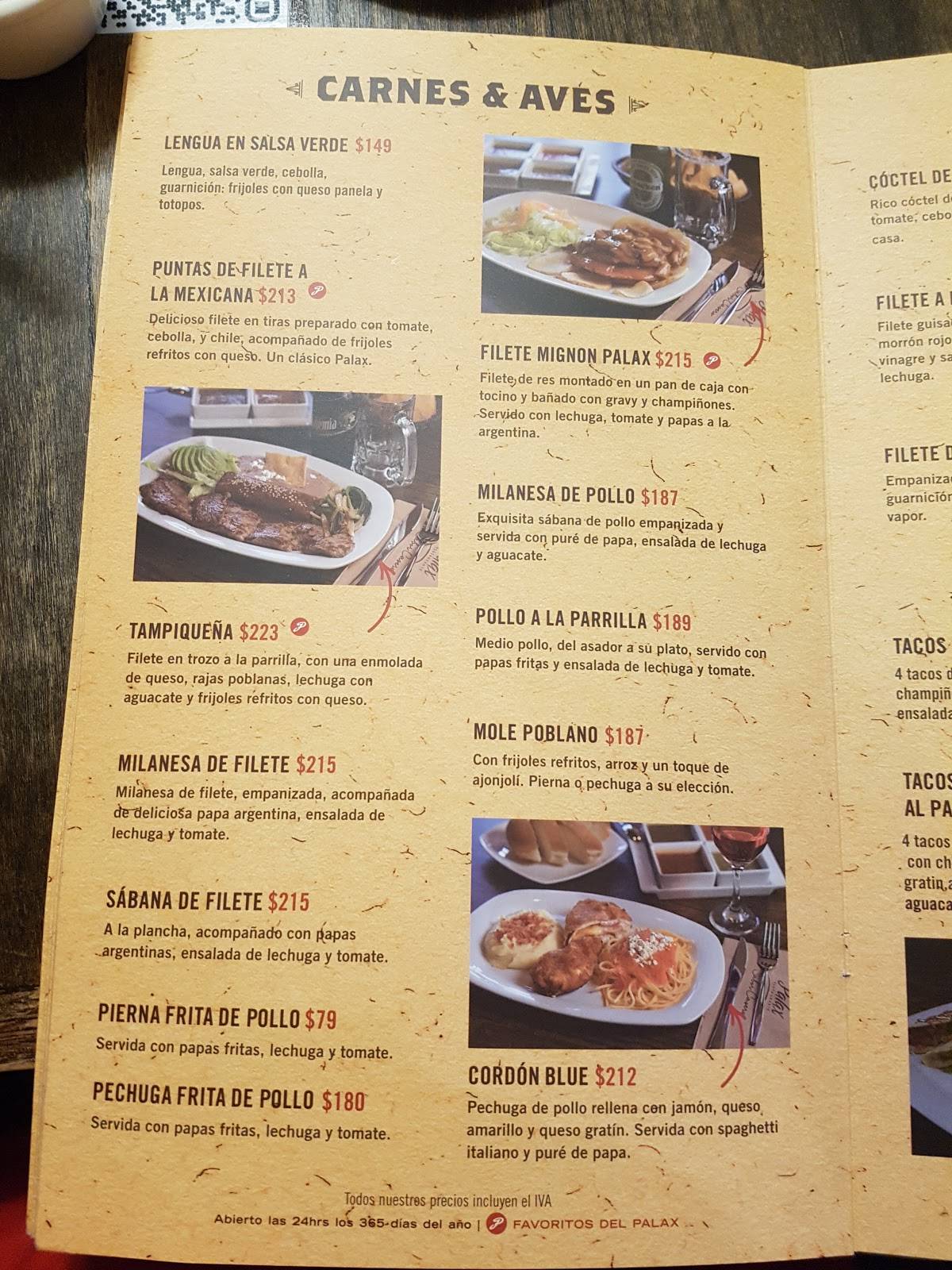 Carta de cafetería Palax Obispado, Monterrey, Calle Miguel Hidalgo ...
