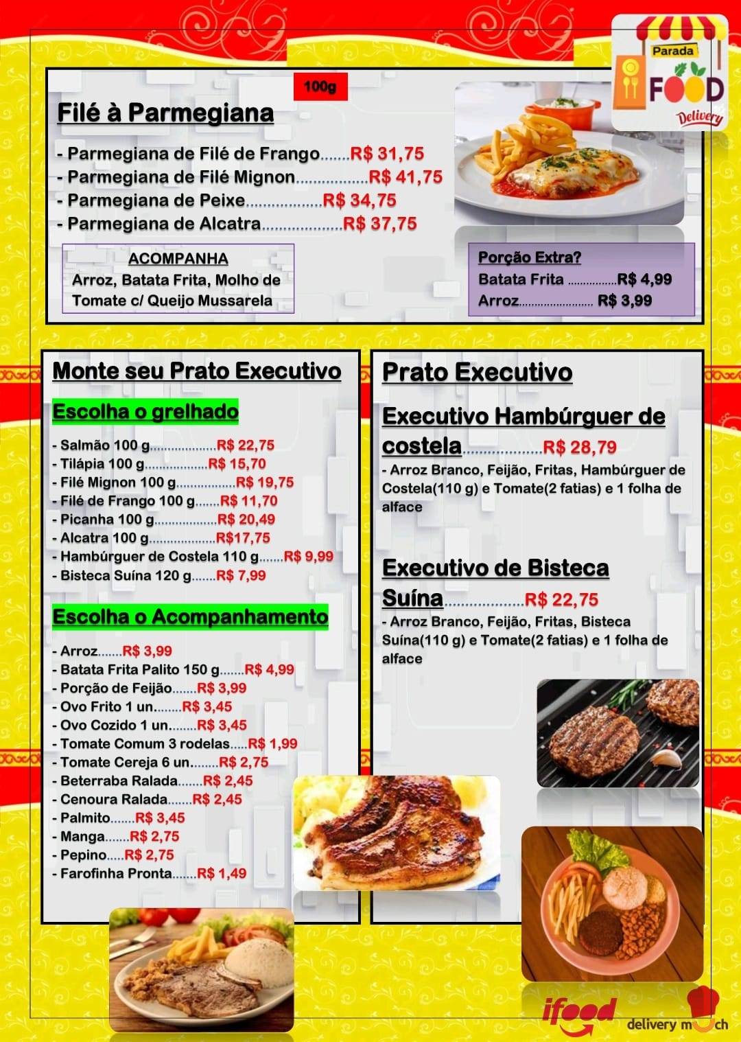 Carta del restaurante Parada Food, Rondonópolis