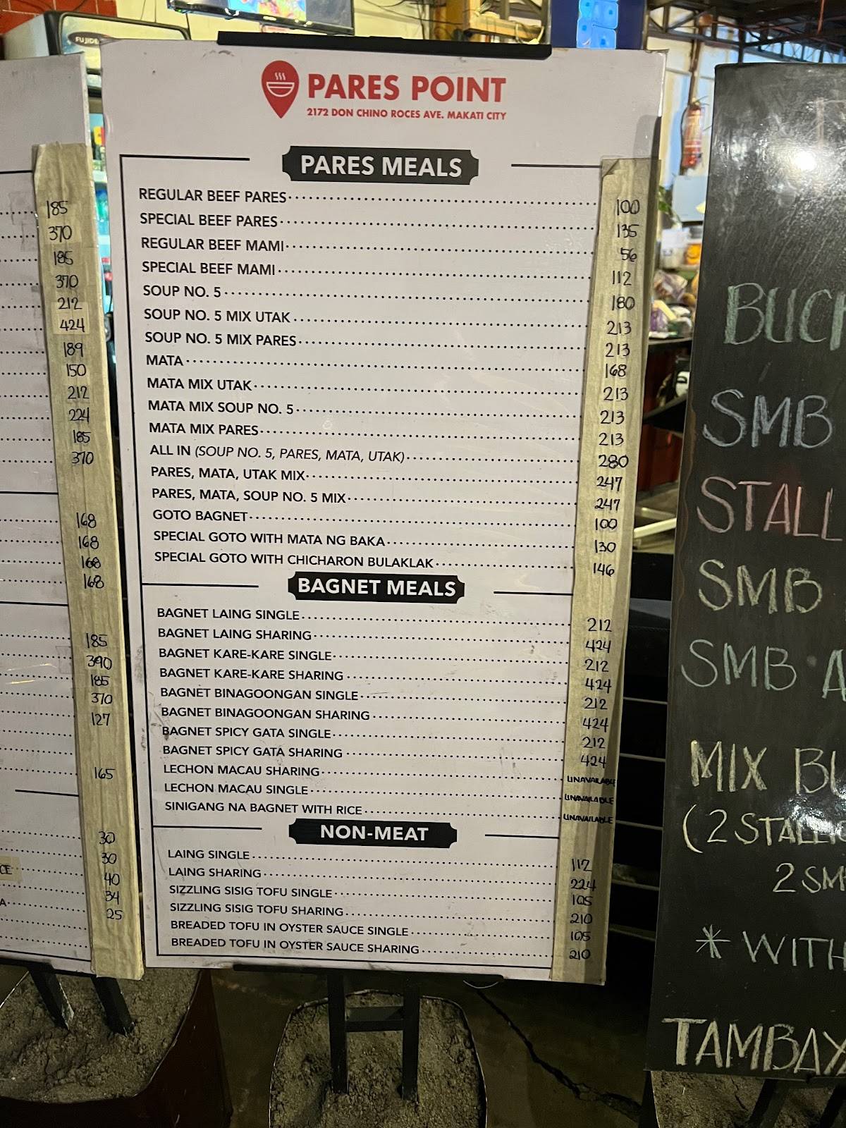 Menu at Pares Point Grill and Resto Bar, Makati