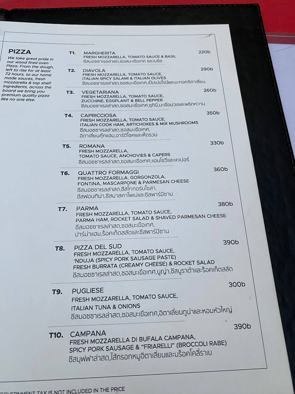 Menu at Glass House Boho restaurant, Na Chom Thian