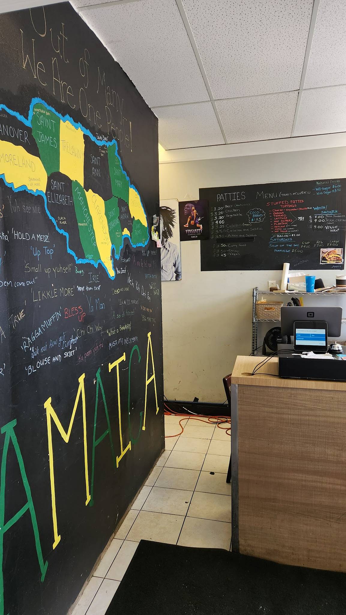 Menu at Patty Gyal restaurant, Ajax
