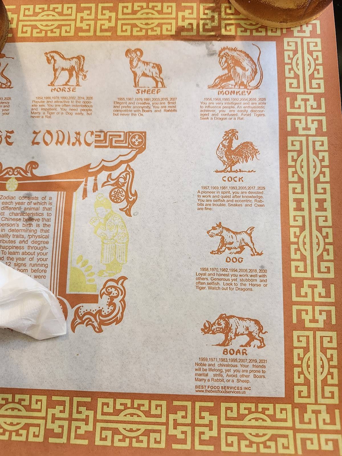 Menu at Peng Garden Chinese BUFFET Restaurant, Foley, S McKenzie St