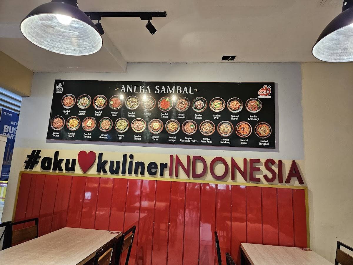 Menu at Penyetan Cok - Mall Ciputra Jakarta restaurant, West Jakarta