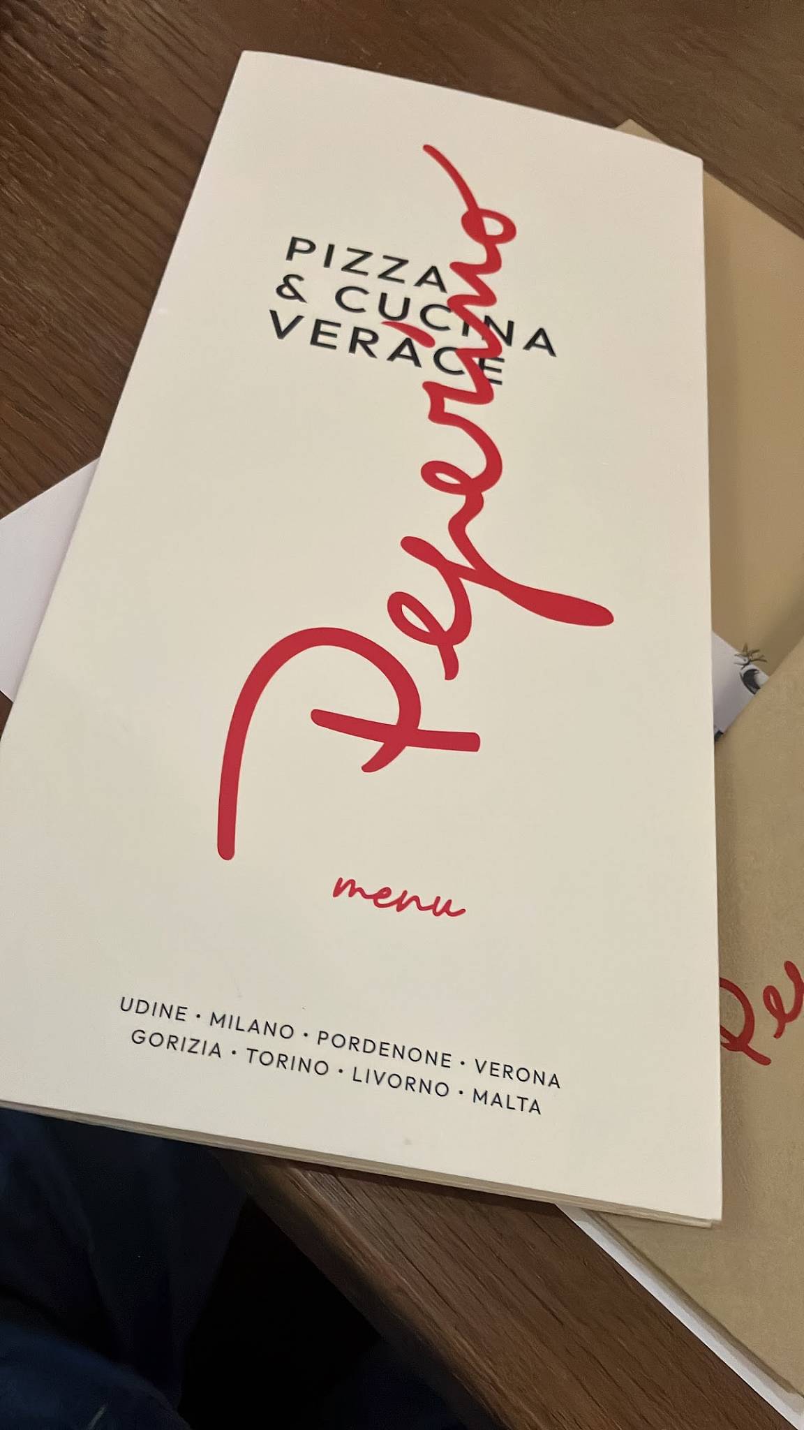Menu da Peperino Gorizia ristorante, Gorizia