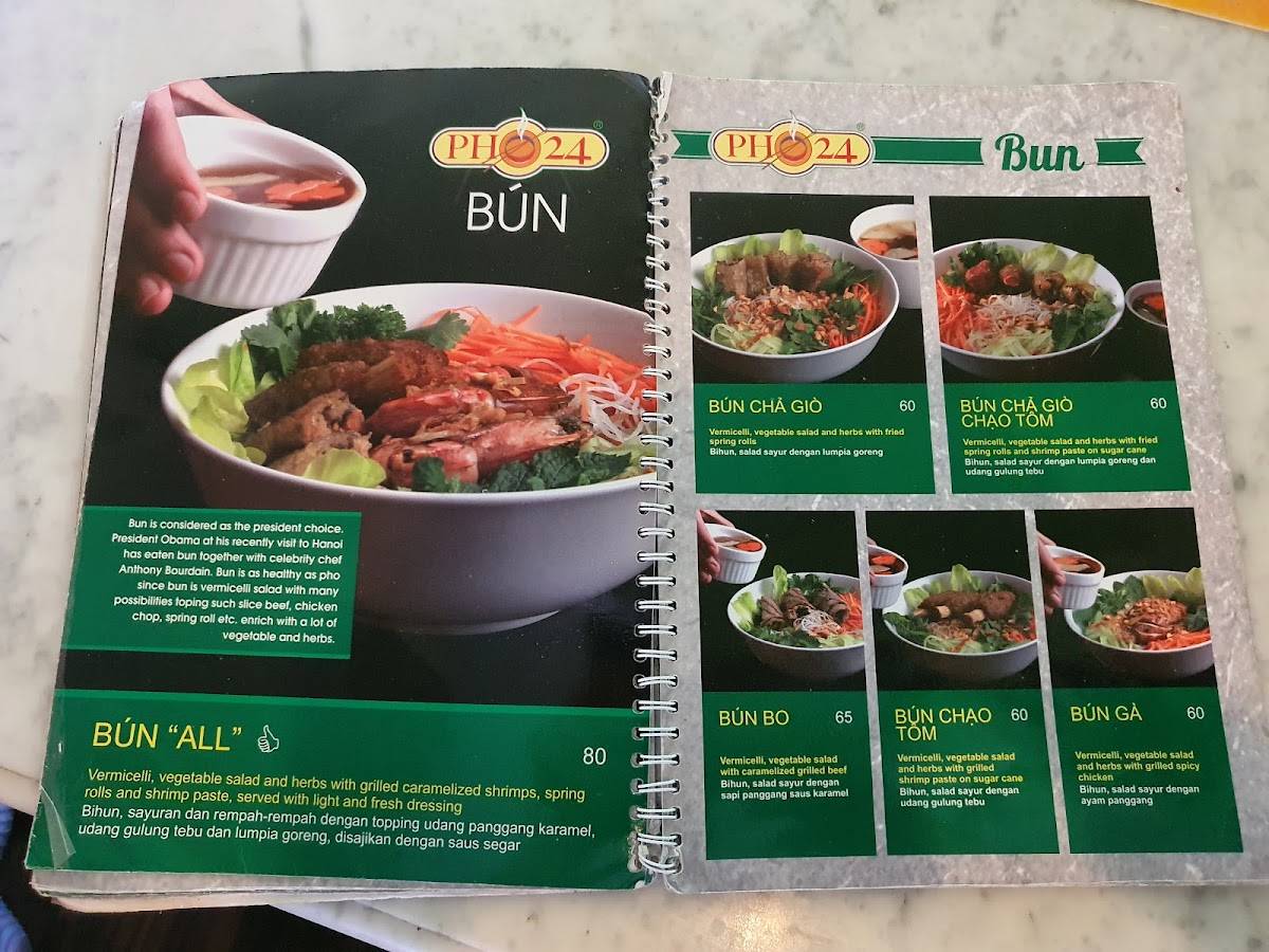 Menu at Pho 24 Tebet Indrayana Square restaurant, South Jakarta, MT ...