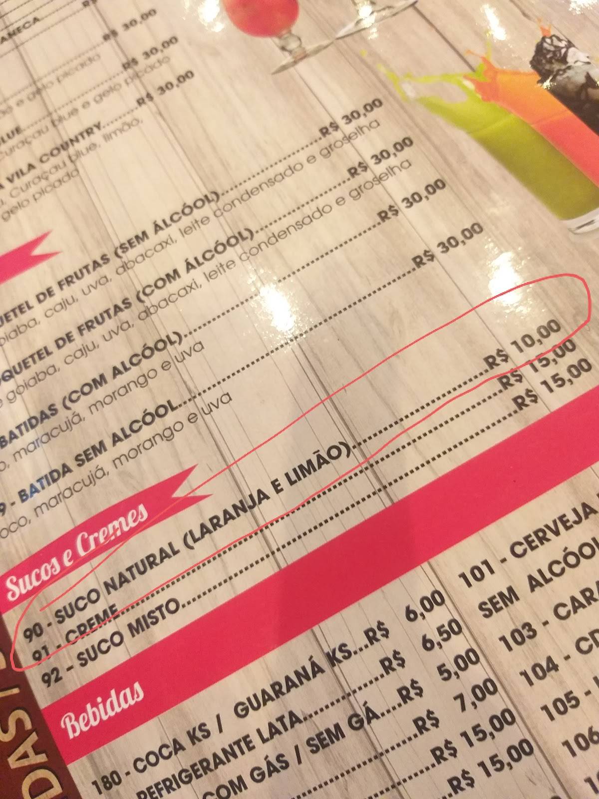 Menu em Picanha na Brasa BBQ, Caldas Novas