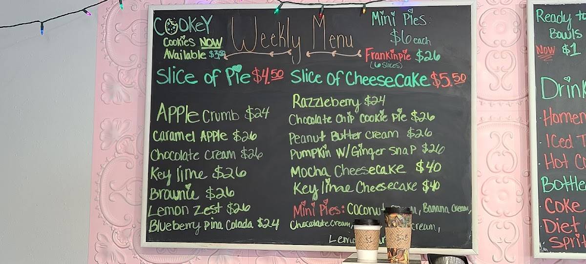 Menu at Pie Snob Uptown desserts, Phoenix, N 16th St Suite #1