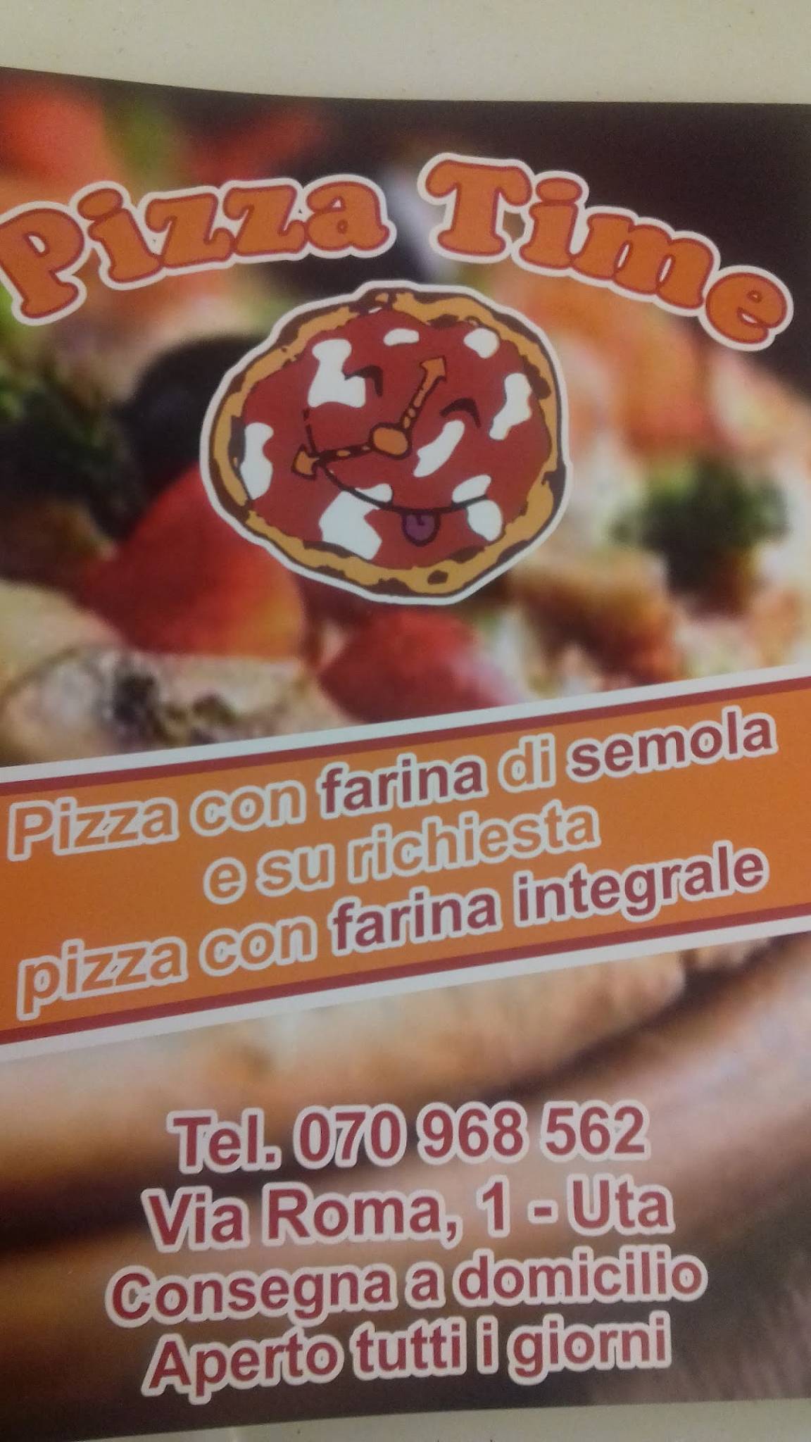 Menu at Pizza Time Uta restaurant, Uta