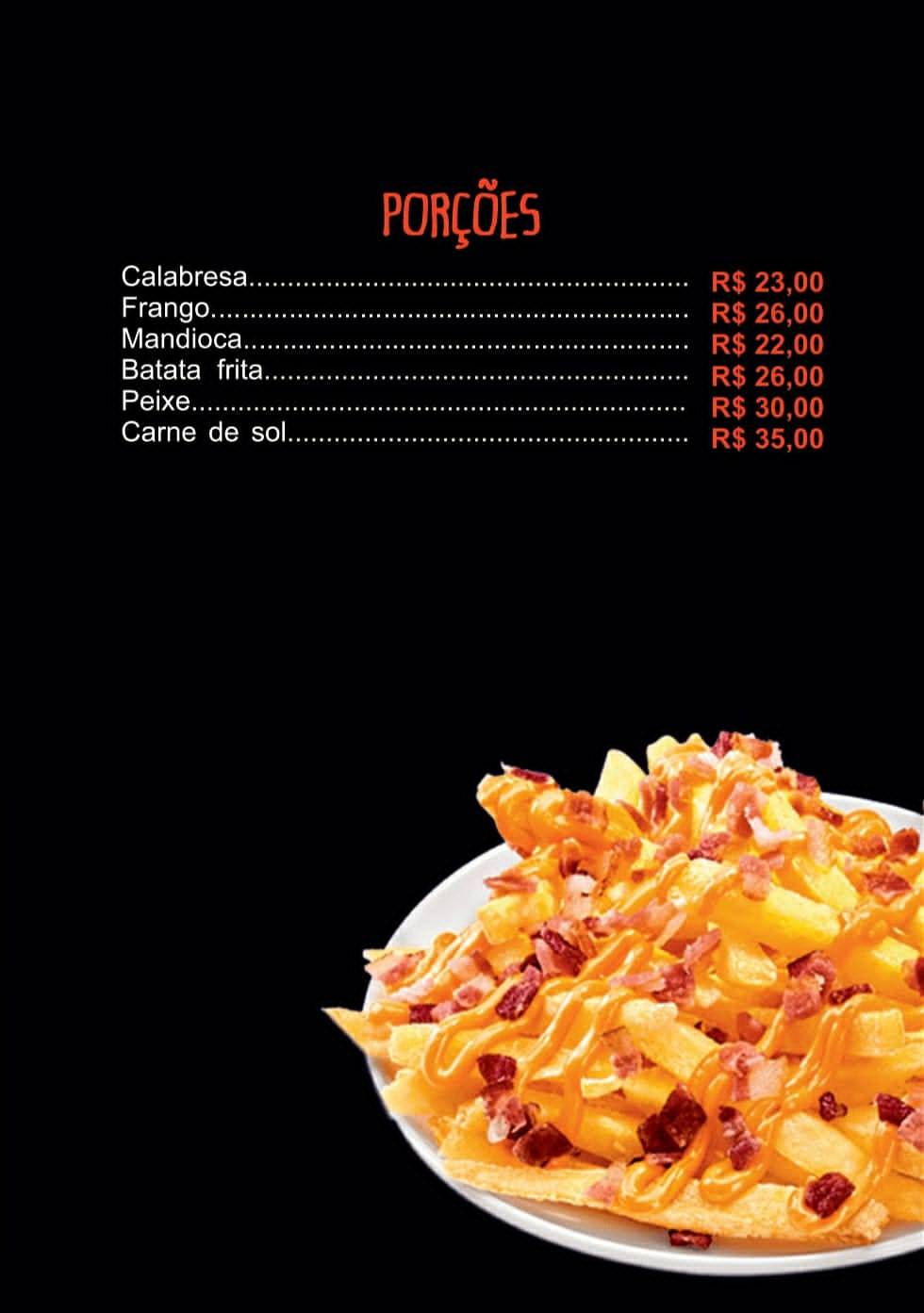 Menu at Pizzaria e Esfiharia Nova Colinas, Cajamar