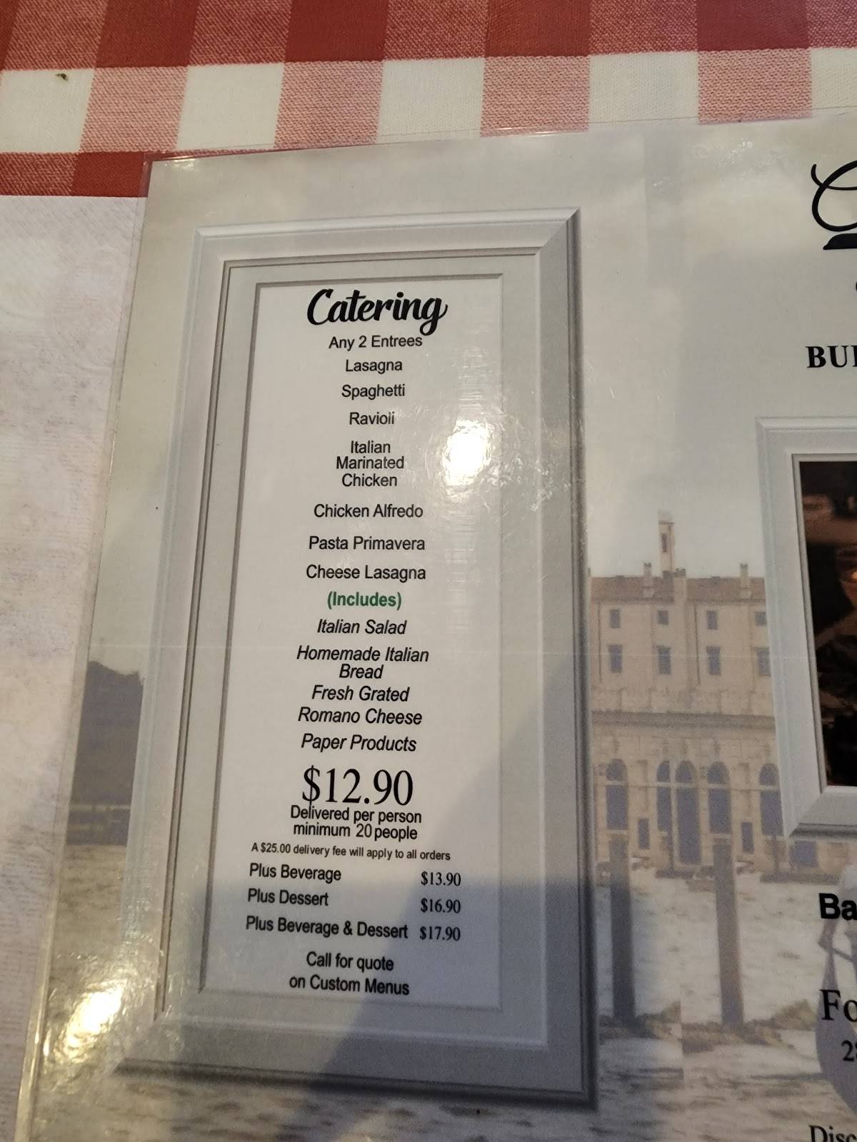 Menu at Coletta's pizzeria, Memphis, Appling Rd