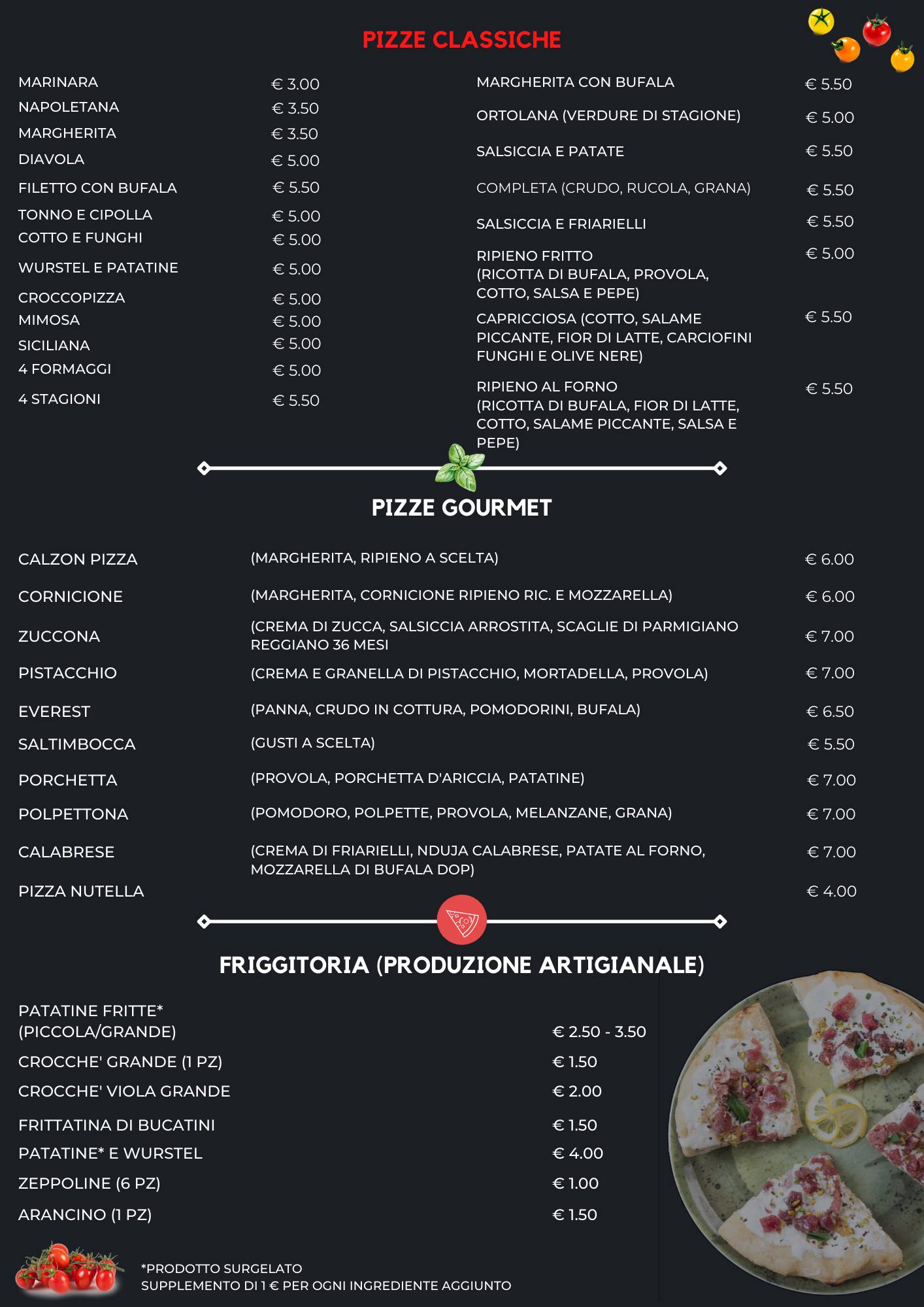 Menu da Pizzeria Everest, San Nicola la Strada