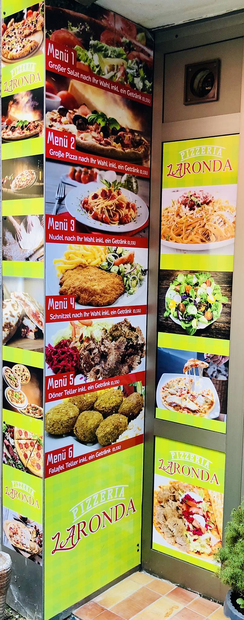 Menu at Pizzeria Laronda, Mayen